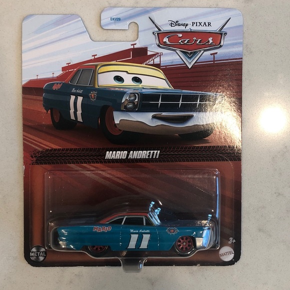 Pixar | Toys | Pixar Cars Mario Andretti Toy Car Blue | Poshmark
